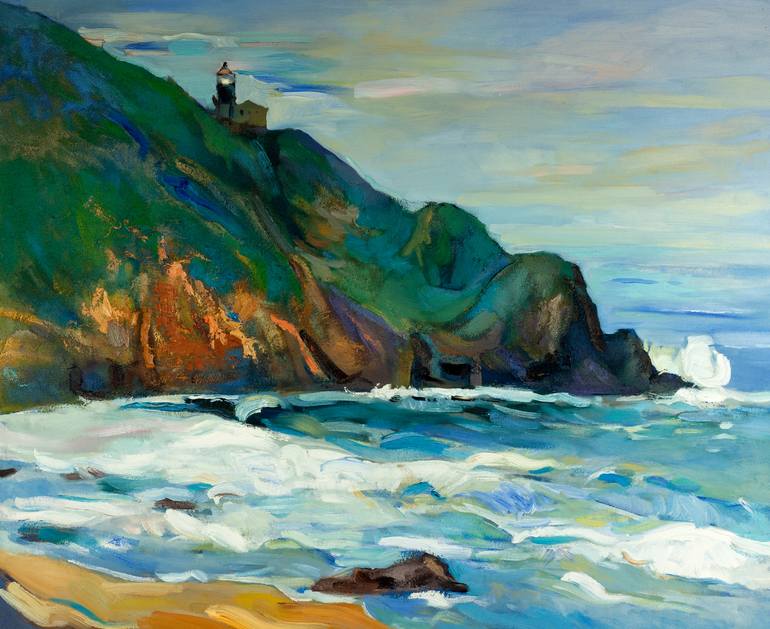 Lighthouse Painting by Boyan Dimitrov | Saatchi Art
