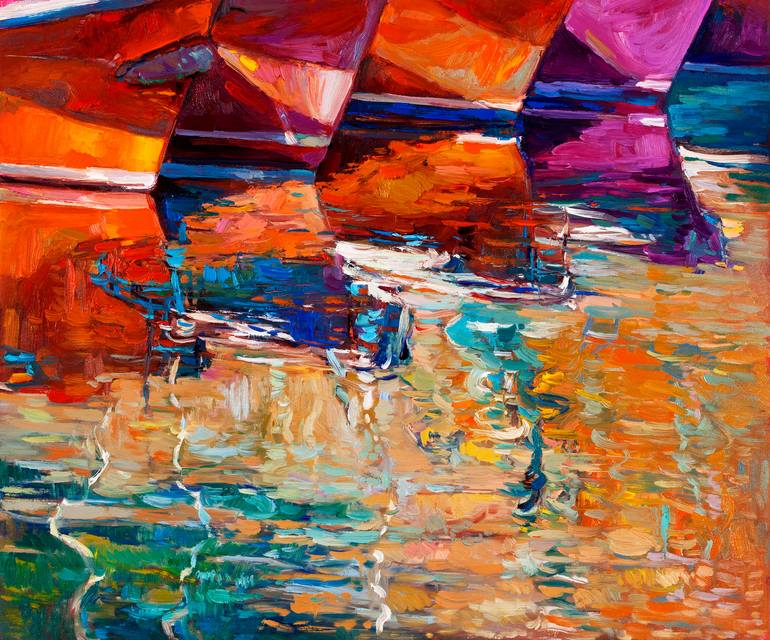 Boats Painting by Boyan Dimitrov | Saatchi Art