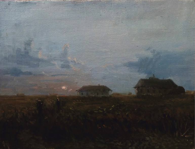 Сoucher du soleil Painting by Nik Ableev | Saatchi Art