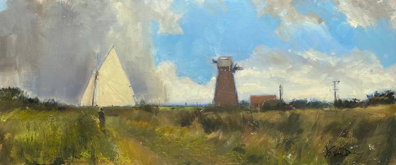 Passing Showers & Sail Painting by Kevin Day | Saatchi Art