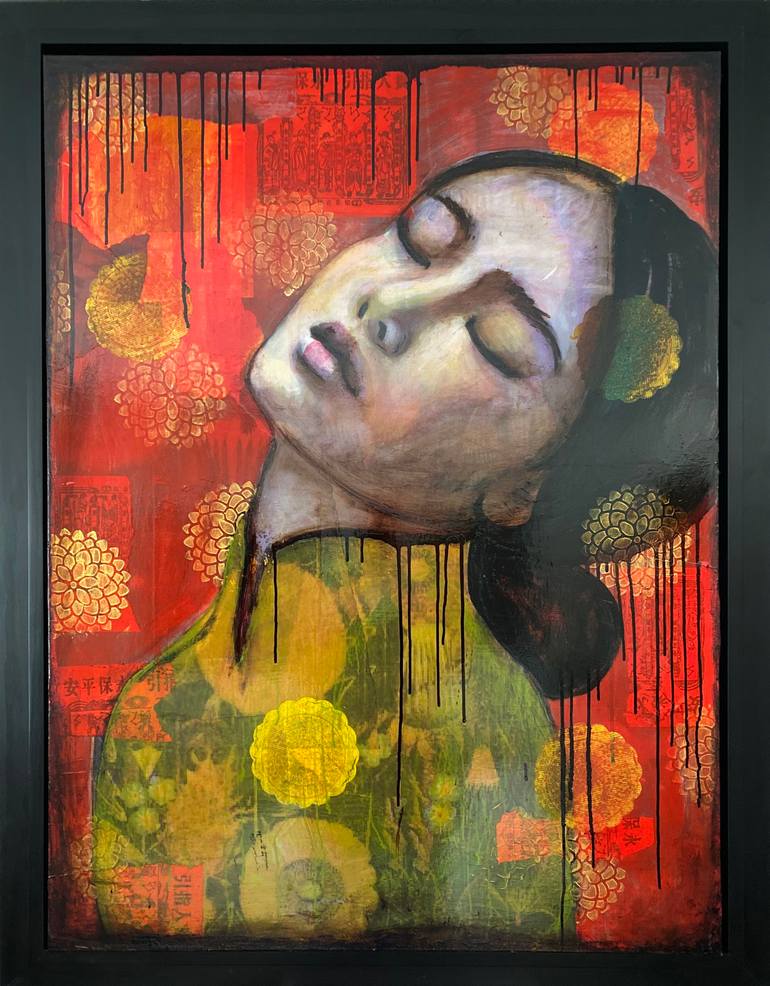 China Red Painting by Mary Solberg | Saatchi Art