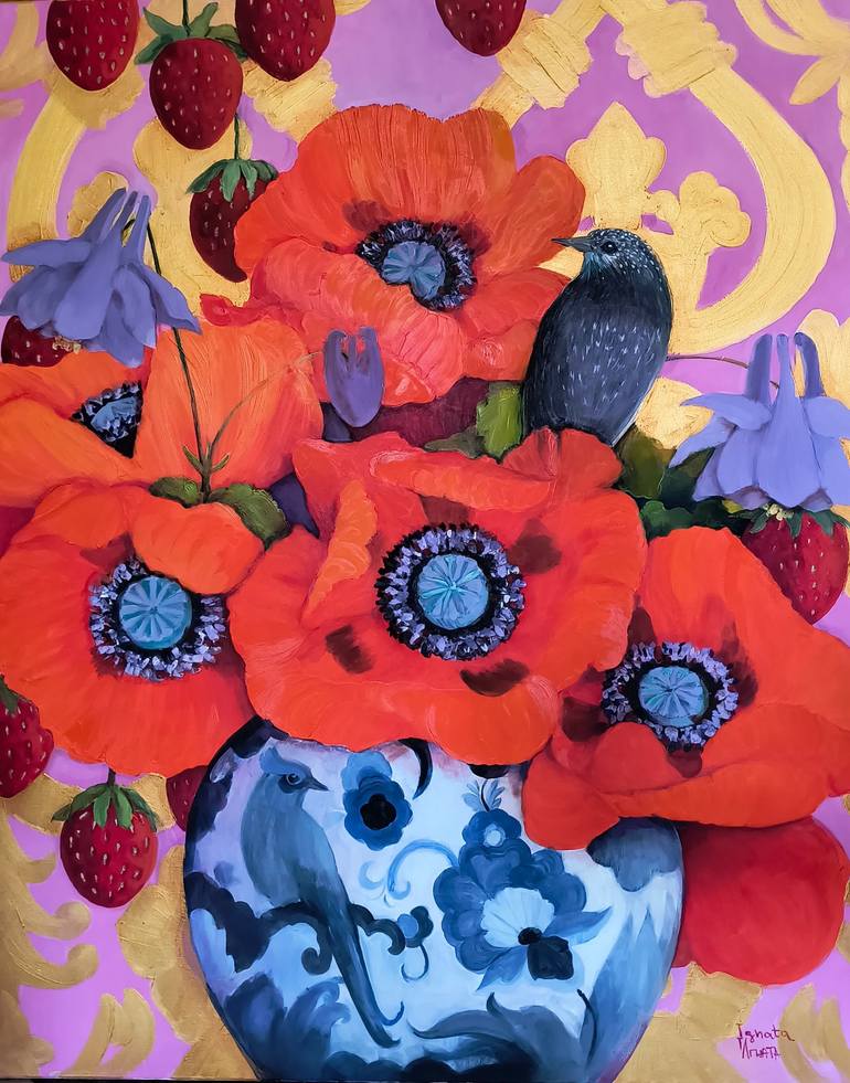 Strawberry flavour Painting by Ignata Vassileva | Saatchi Art