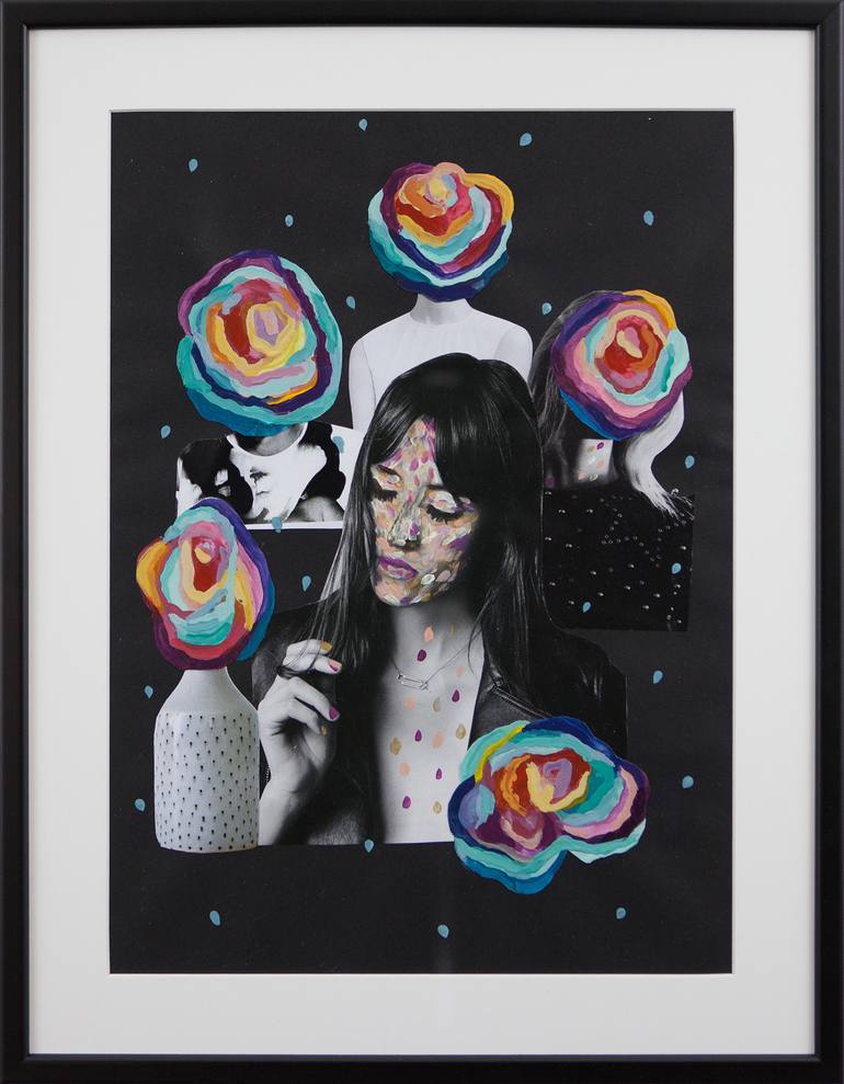 The flower of Sin Collage by Alice Goidea | Saatchi Art