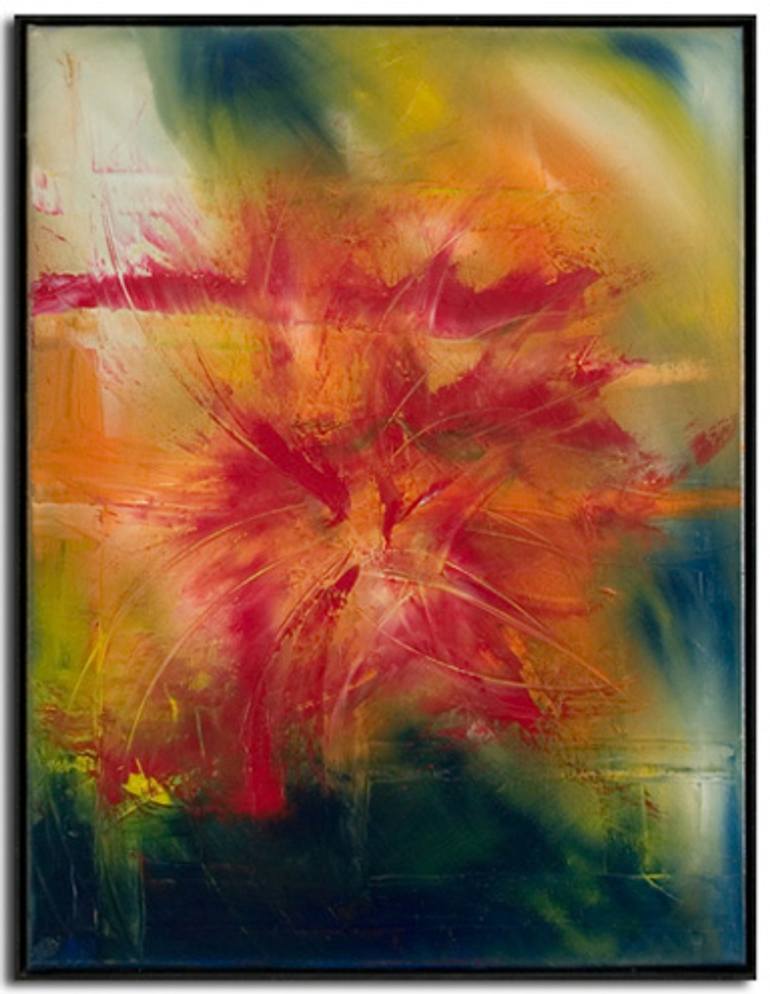 the flower Painting by Andy Mock | Saatchi Art