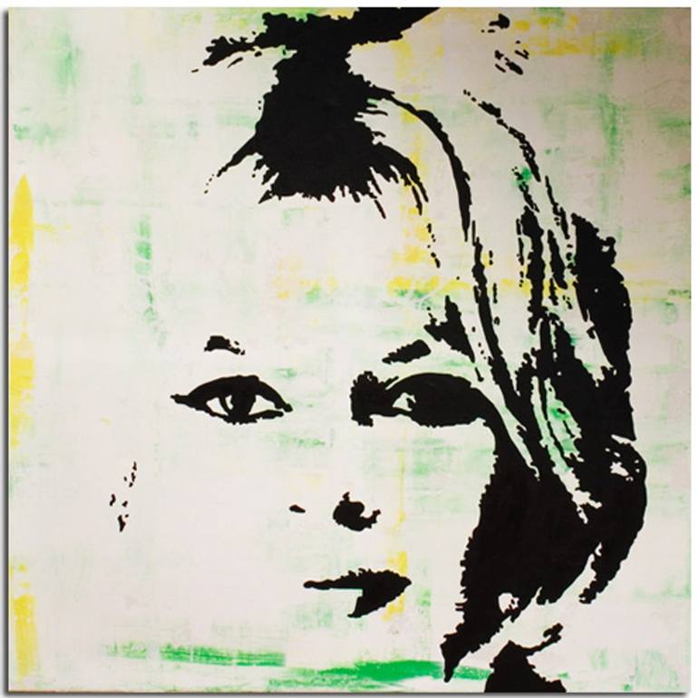 Brigitte Bardot Painting by Andy Mock | Saatchi Art