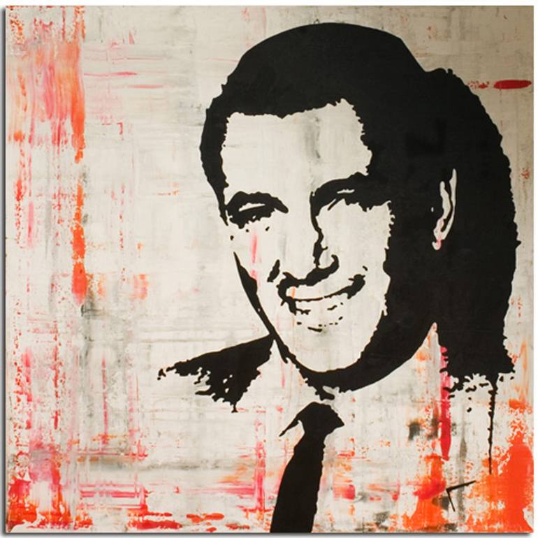 Rock Hudson Painting by Andy Mock | Saatchi Art