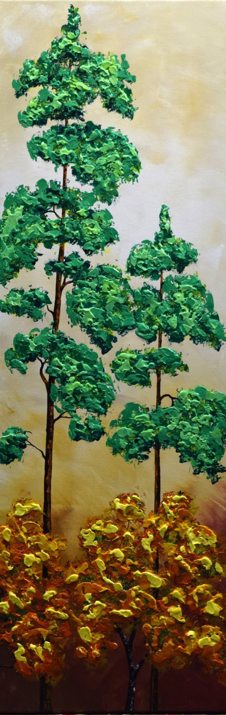 Pine Trees Painting by Nataliya Stupak | Saatchi Art