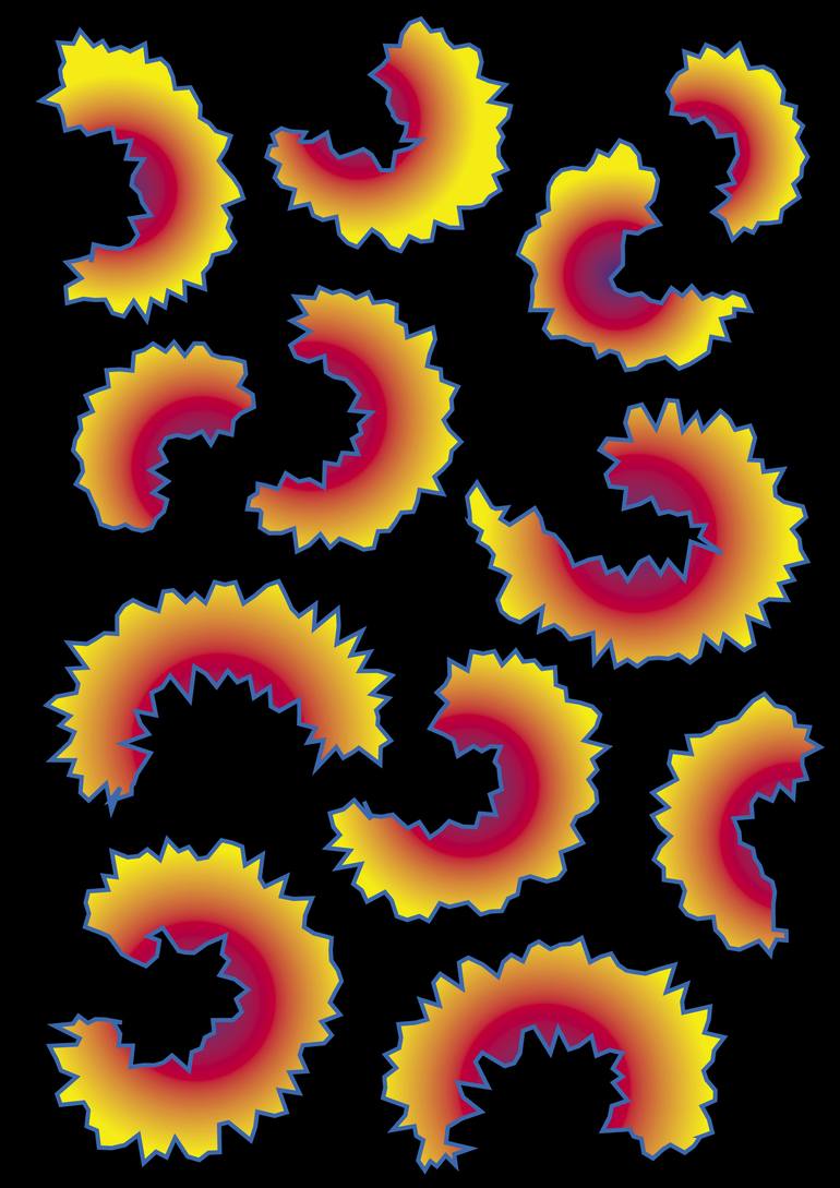 Raupen/caterpillar - inchworm Painting by Otmar Grissemann | Saatchi Art