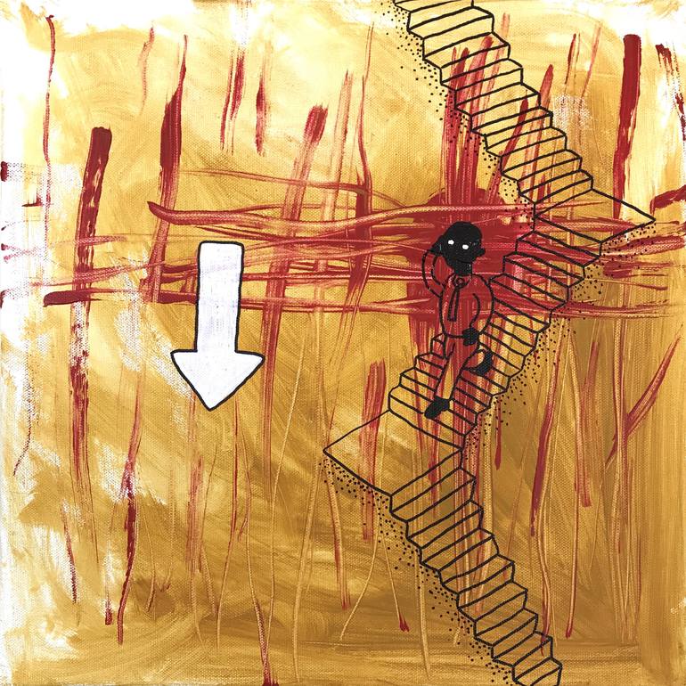 Stairs of confusion Painting by Daniel Unger | Saatchi Art