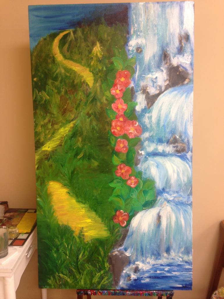 rise and fall Painting by Leigh Rose | Saatchi Art