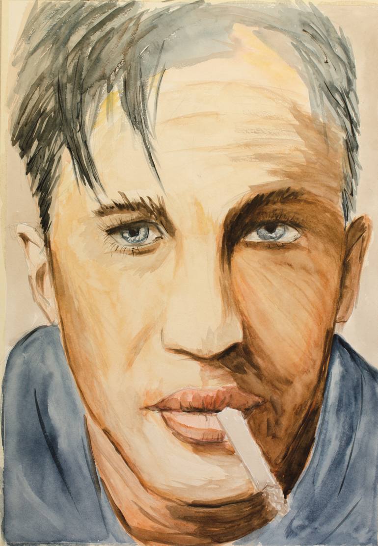 Tom Hardy Painting by Evgeny Denisenko | Saatchi Art
