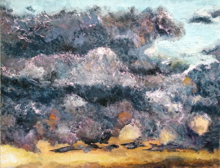 Brooding Stormscape Painting by Matthew Evans | Saatchi Art