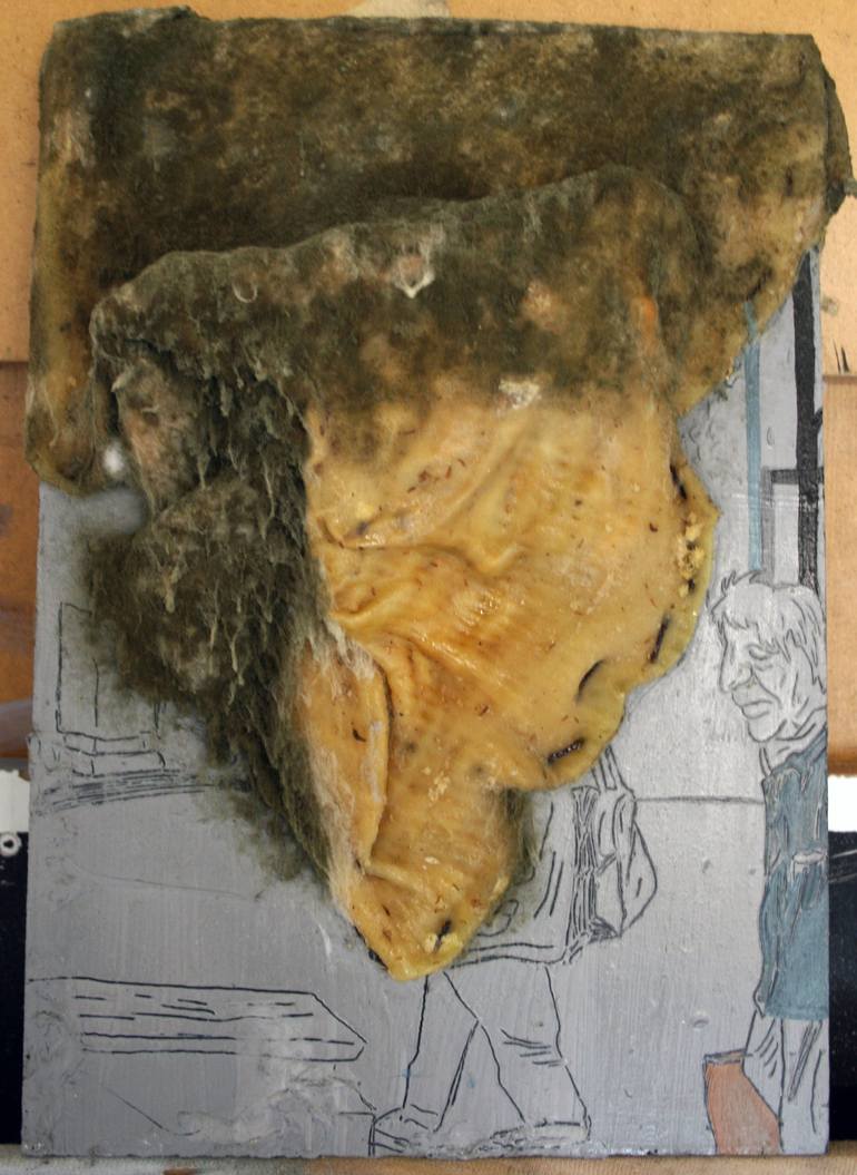 a sad walk Painting by Michael Corrigan | Saatchi Art