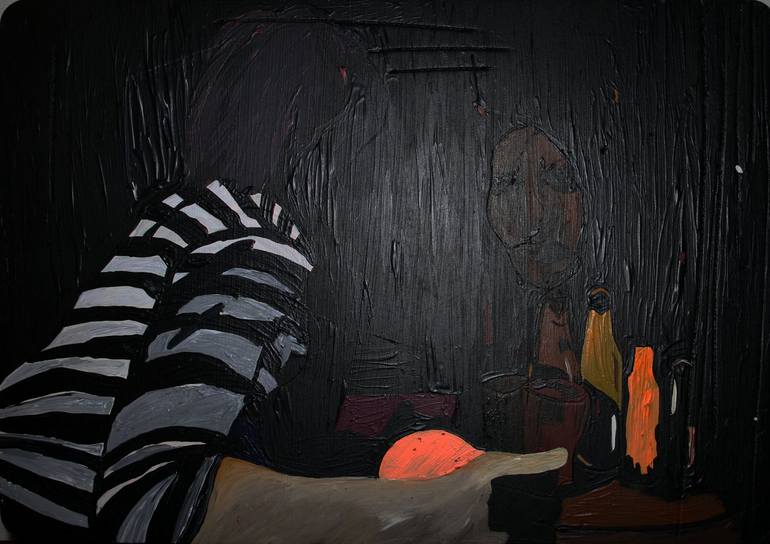dark reflection Painting by Michael Corrigan | Saatchi Art