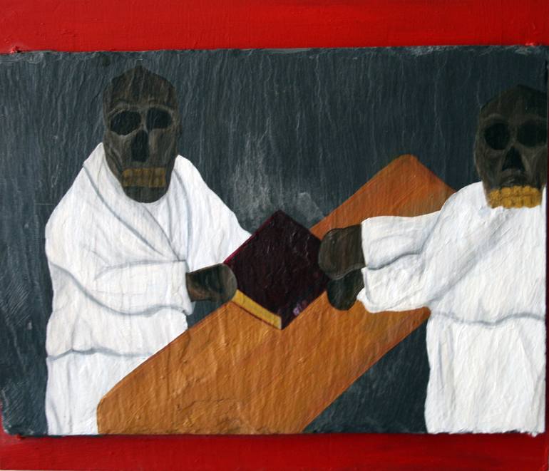 death is not easy Painting by Michael Corrigan | Saatchi Art