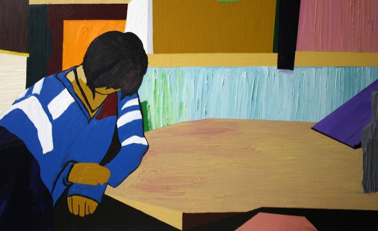 in the depth of it Painting by Michael Corrigan | Saatchi Art