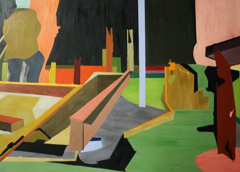 walk of shame Painting by Michael Corrigan | Saatchi Art