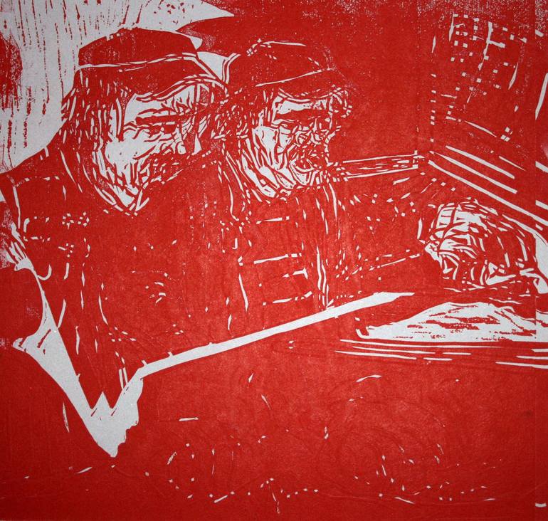 reflection gone wrong Printmaking by Michael Corrigan | Saatchi Art