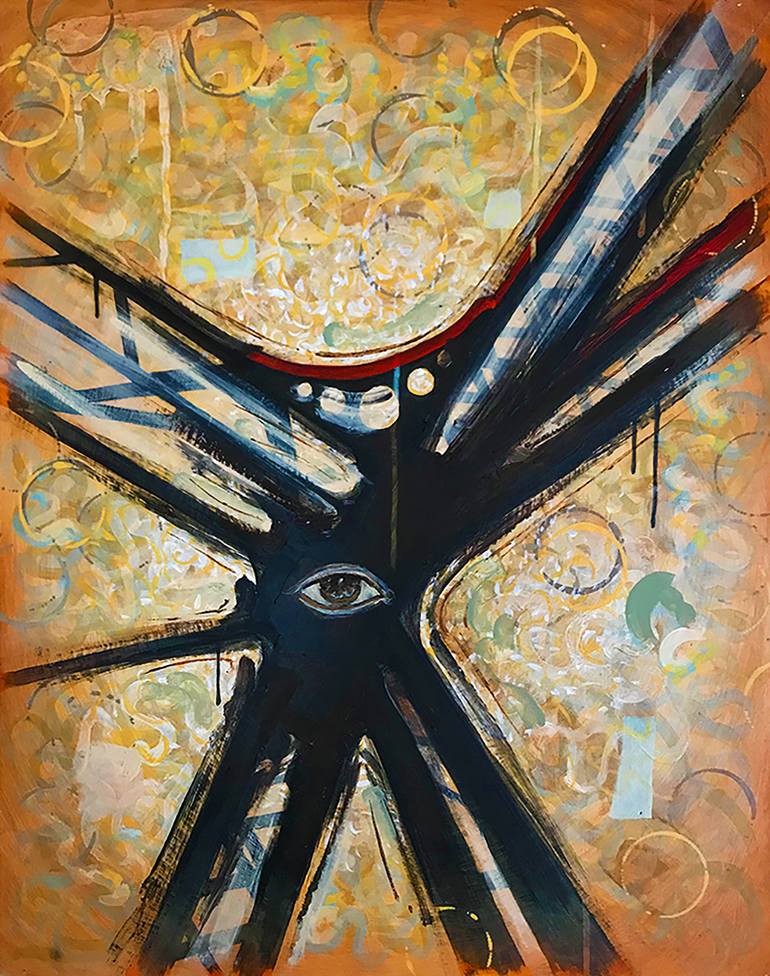 Steel Girders w Vision 2 Painting by Thomas Tomek | Saatchi Art