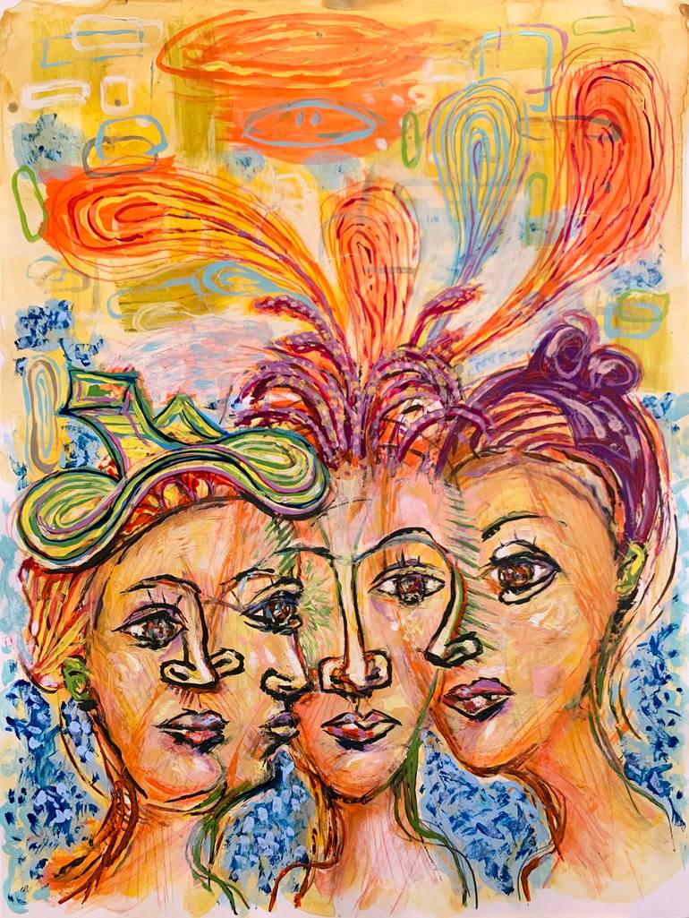 Three Faces of Eve Painting by Thomas Tomek | Saatchi Art