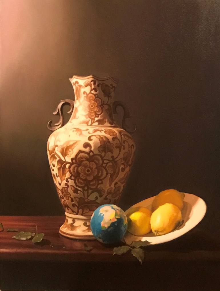 Classical Vase Painting by Sameer Sirkhoth | Saatchi Art