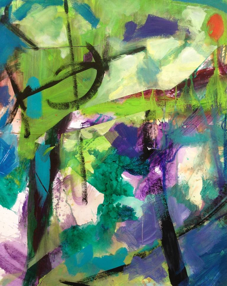 Orion Calls to the Moon or Reconciliation Painting by Jen Goss ...