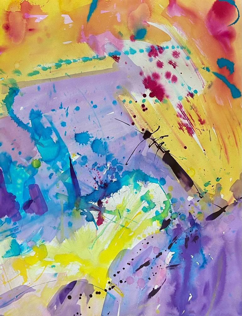 Cosmic Exploration I Painting by Jen Goss | Saatchi Art