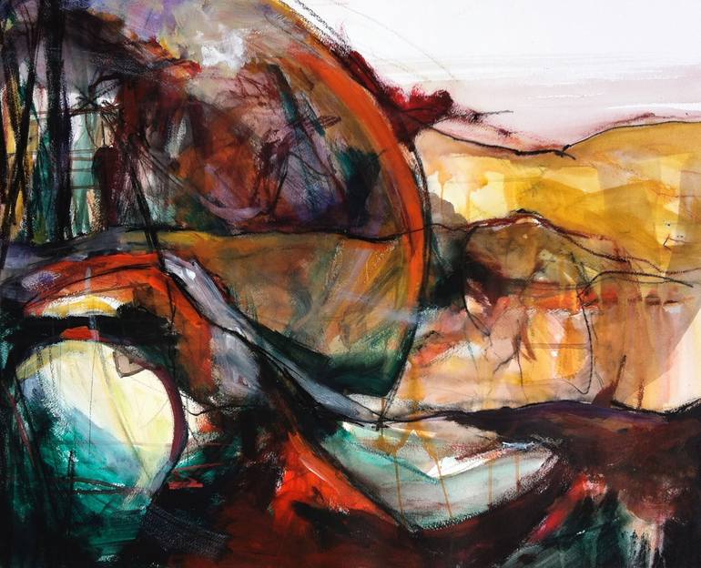 Inniskeen Painting by Jen Goss | Saatchi Art