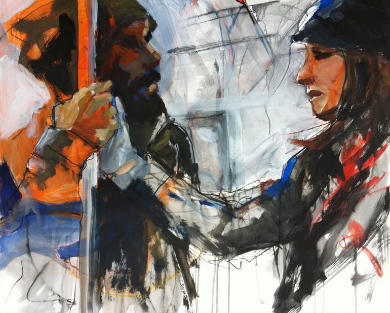 Lovers Painting by Jen Goss | Saatchi Art