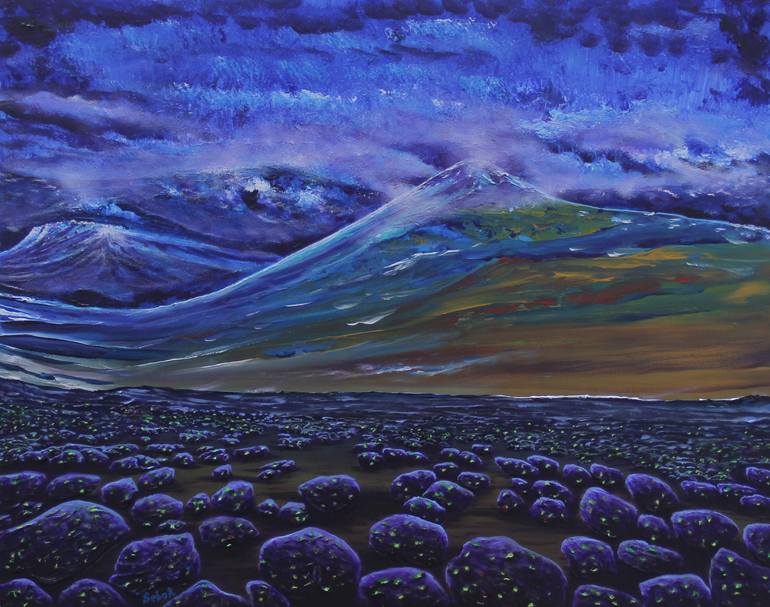 Moss Garden Painting by Serguei Borodouline | Saatchi Art