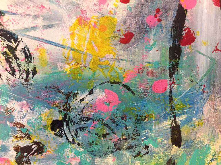 Behind the Moon Painting by Christel Haag | Saatchi Art