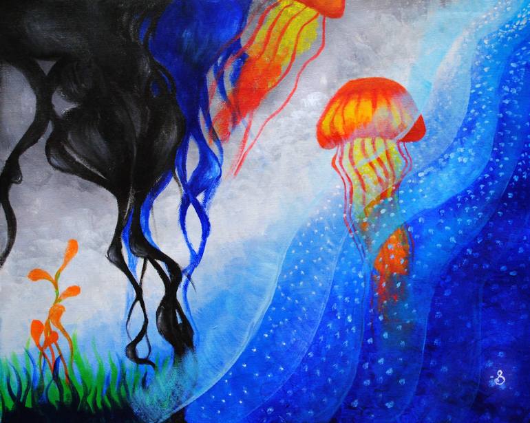Submerged Painting by Srish Nair | Saatchi Art
