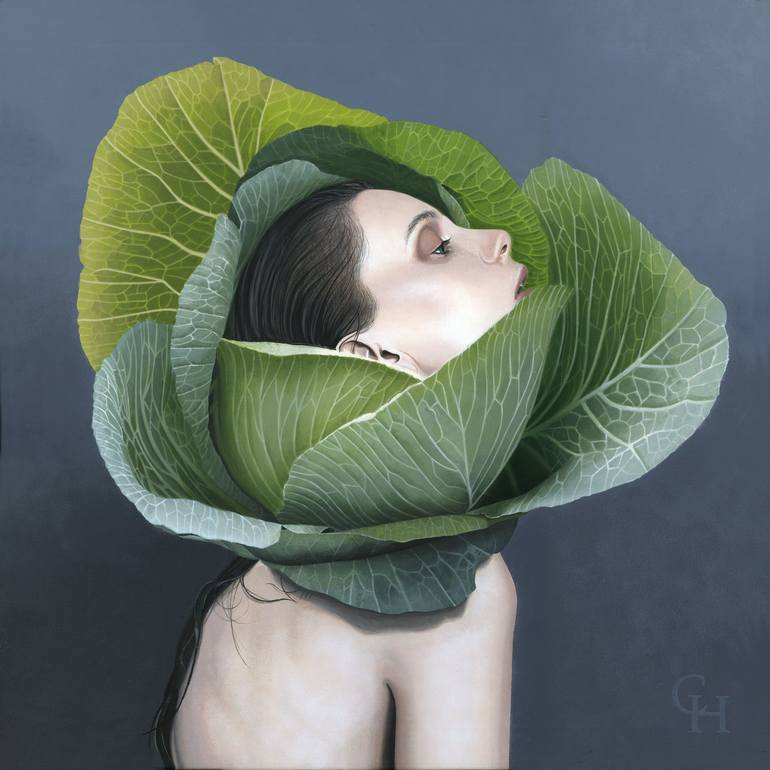 The cabbage Painting by Chiara Cappelletti | Saatchi Art