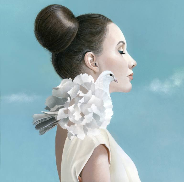 Paloma Painting by Chiara Cappelletti | Saatchi Art