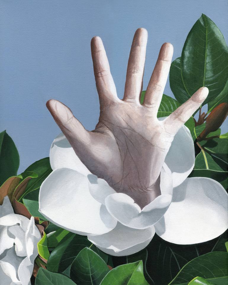 Magnolia flower Painting by Chiara Cappelletti | Saatchi Art