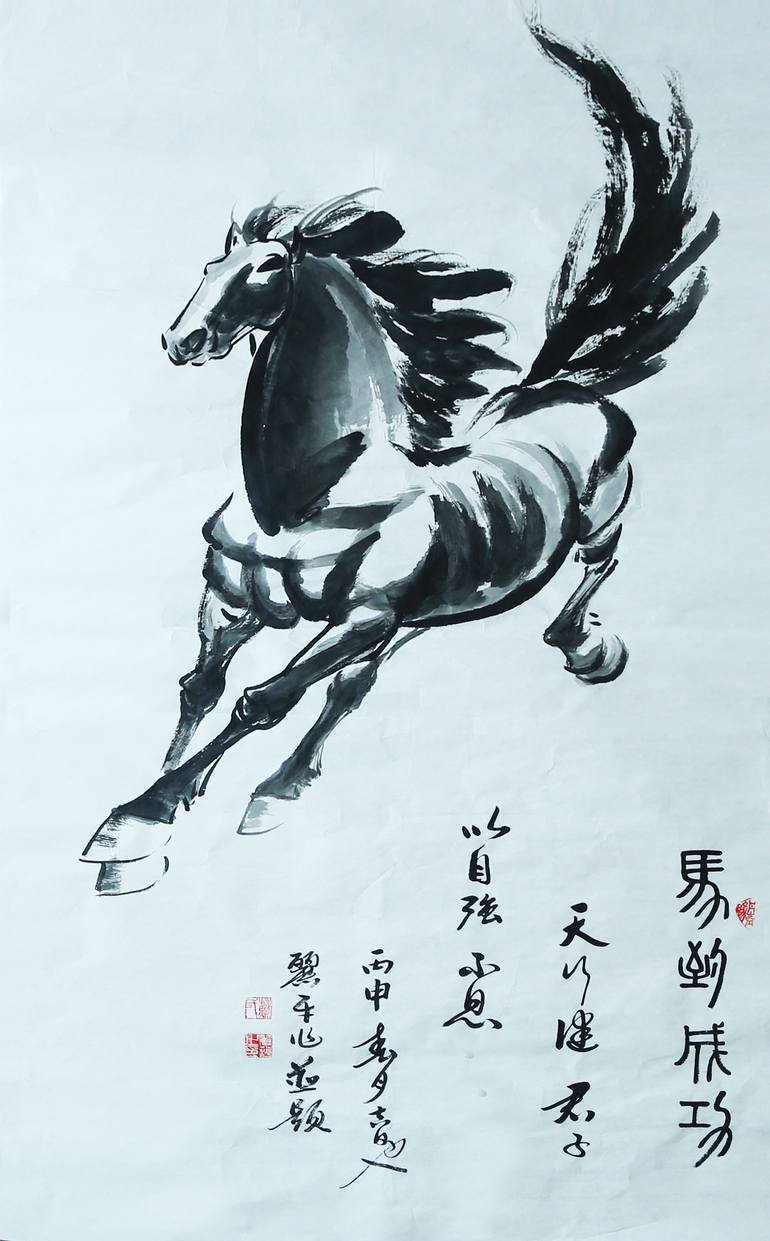 Horse 1: 2016 Spring Painting by Liping Su | Saatchi Art