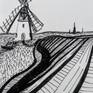Miniature drawing - The Netherlands Drawing by Van Lanigh | Saatchi Art