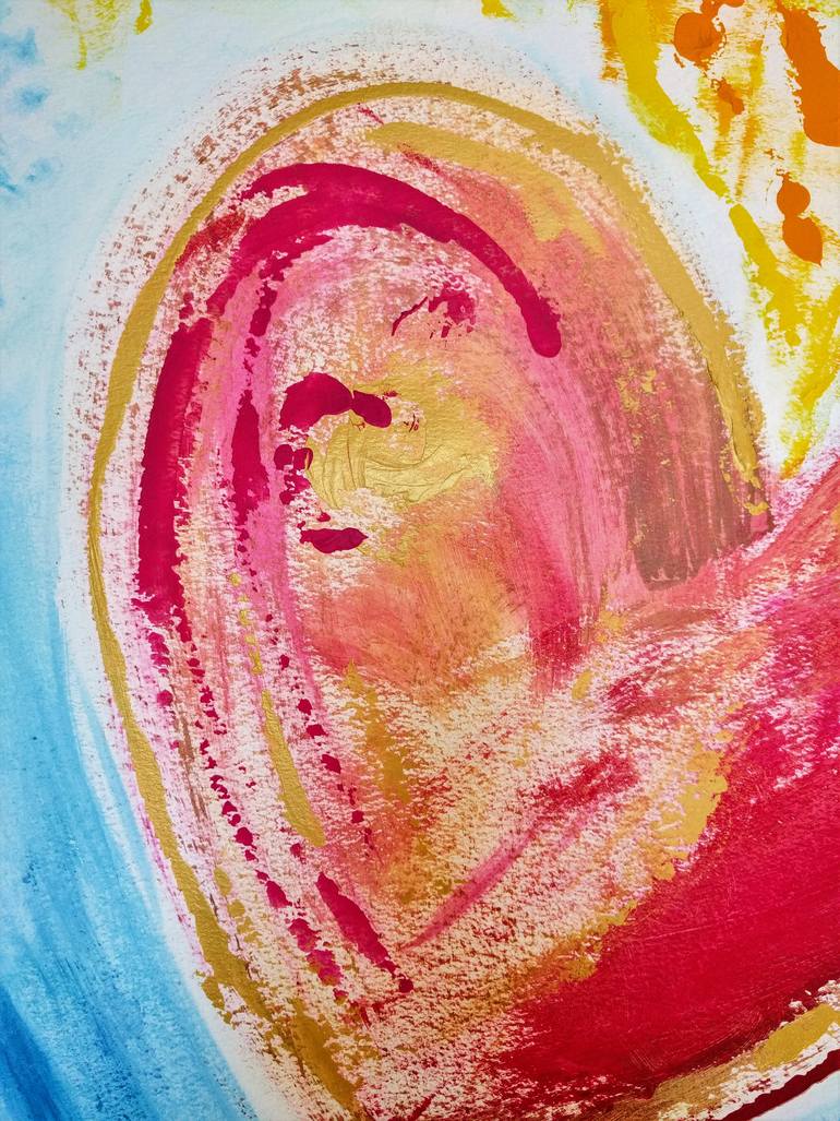 Strong Heart Awakening Painting by Katy Tackes | Saatchi Art