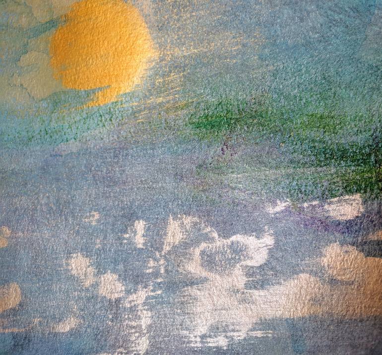 Late November Sunset Painting by Katy Tackes | Saatchi Art