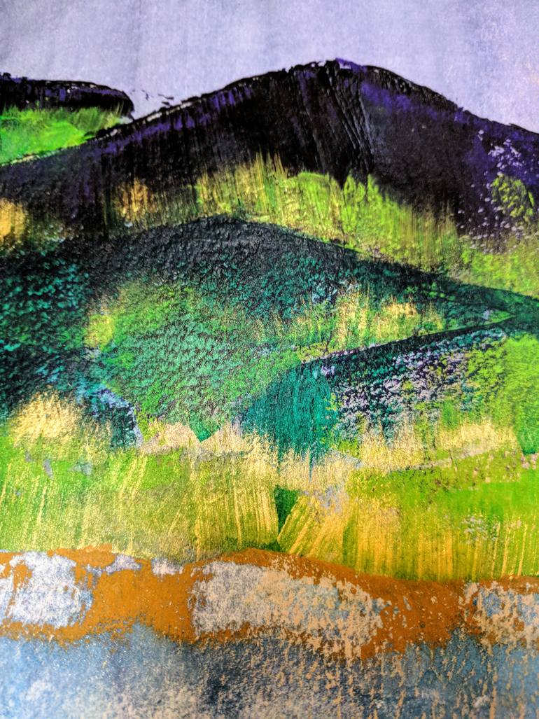 Late November Sunset Painting by Katy Tackes | Saatchi Art