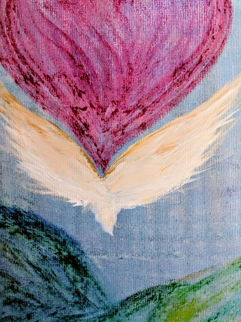 Wings Of Love Drawing by Katy Tackes | Saatchi Art