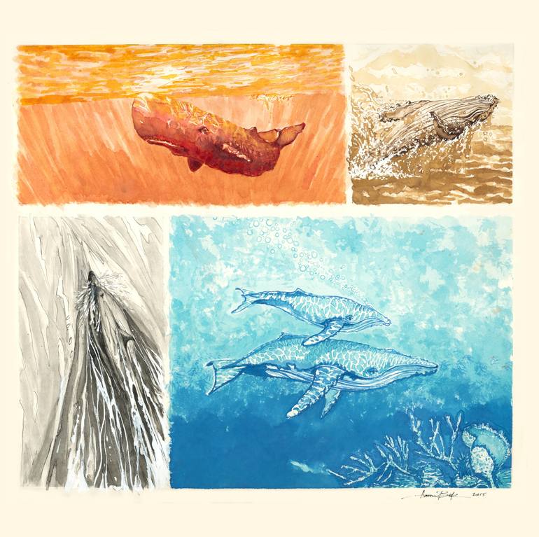 Breaching Stillness Drawing by Aaron Birk | Saatchi Art