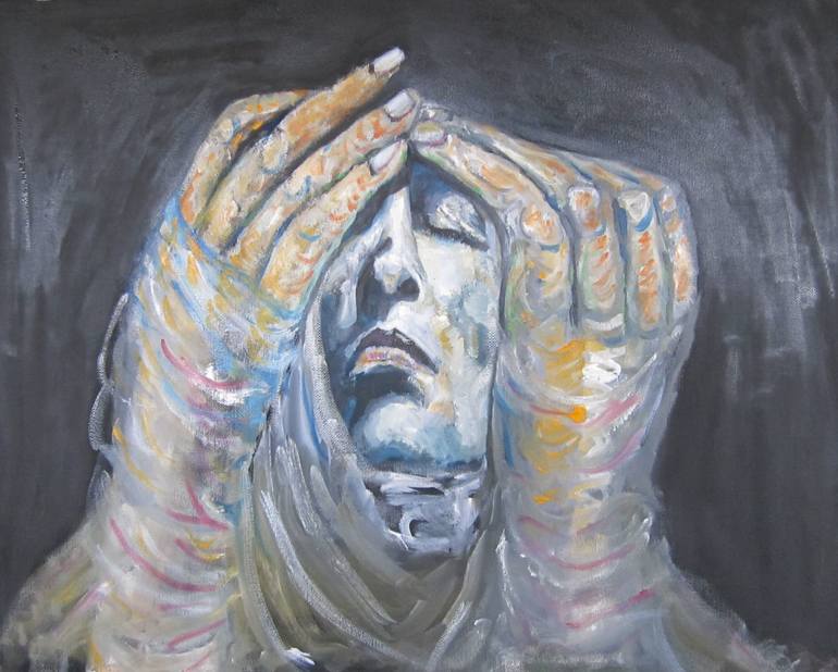 hands raised Painting by Jack Michael Weinblatt | Saatchi Art