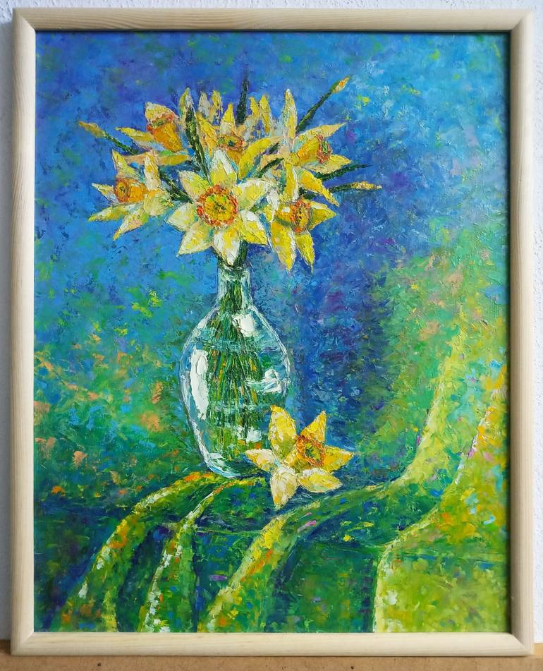 Daffodil Painting Abstract