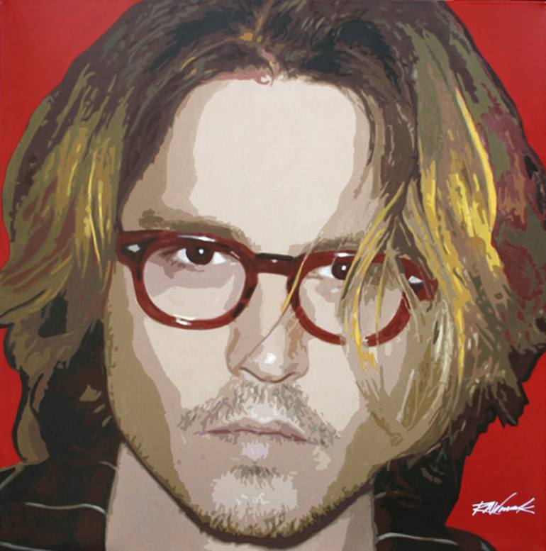 Johnny Deep Painting by Bob Womack | Saatchi Art
