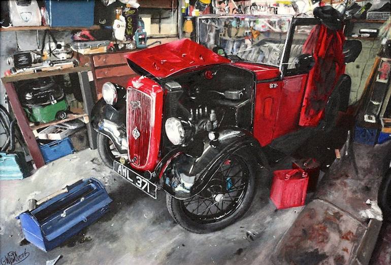 In The Workshop Painting by Gary Whitlock | Saatchi Art