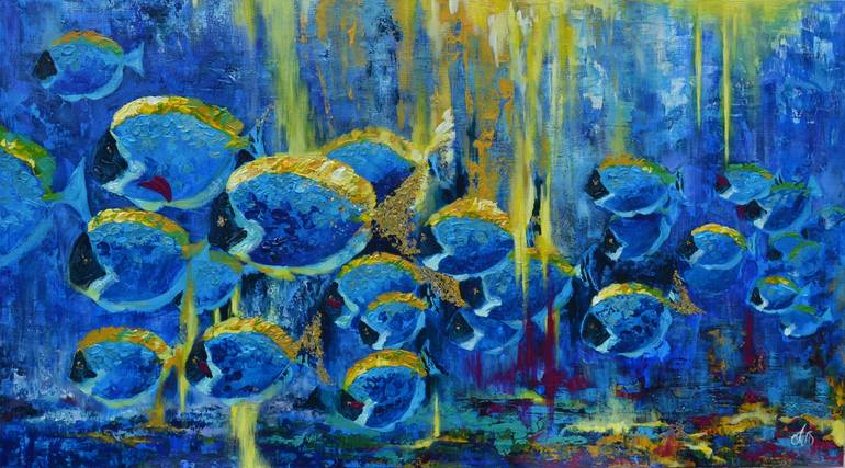 Seabed Painting by Nika Winner | Saatchi Art