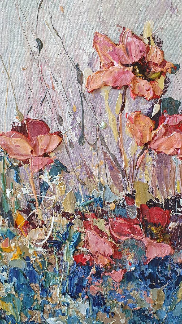 Wildflowers Painting by Nika Winner | Saatchi Art