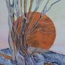 Autumn Moon Painting by Lyn Graybill | Saatchi Art