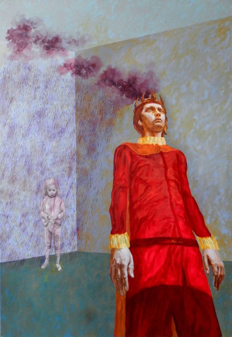 A bad thought Painting by Victor Gingiu | Saatchi Art